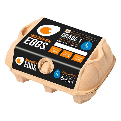 Weldhagen Pre Packed Large Eggs 6 Pack | PnP