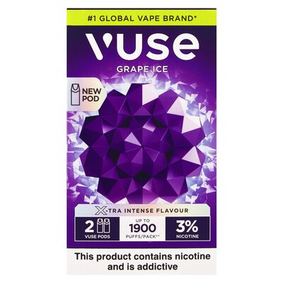 Vuse Grape Ice 3% Nicotine Salt eLiquid Pods 2 Pack | PnP