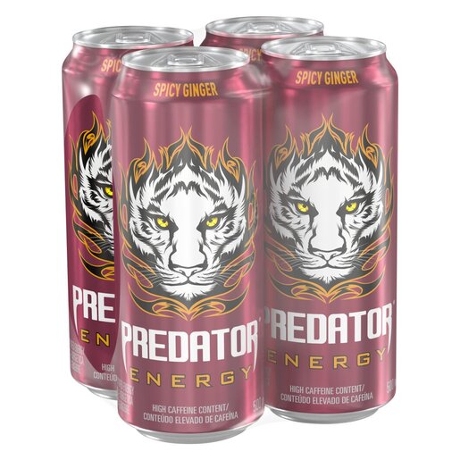 Predator Spicy Ginger Energy Drink 4 x 500ml | PnP
