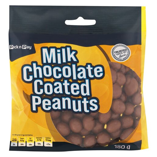 PnP Chocolate Coated Peanuts 180g | PnP