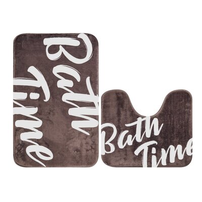 Waltex Geo Printed Bathroom Mat Set 2 Piece | PnP