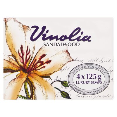 Vinolia Sandalwood Soap 4 x 125g | PnP
