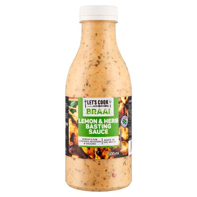 PnP Let's Cook Braai Lemon & Herb Basting Sauce 500ml | PnP