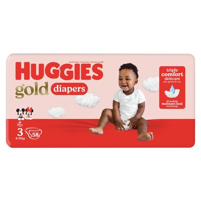 Huggies Gold Size 3 (5-7kg) Value Pack 58 Nappies | PnP