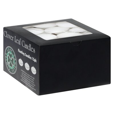 Clover Leaf Floating Candle 15pk Value Bag | PnP