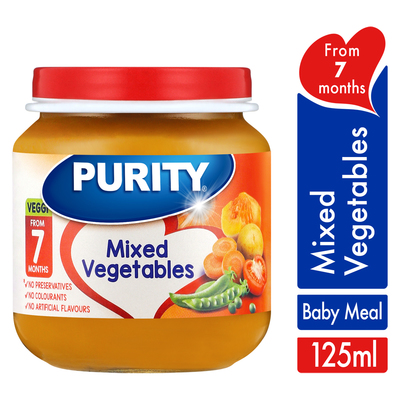 Purity Jar Mixed Vegetables 125ml from 7 months | PnP