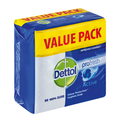 Dettol Profresh Active Bath Soap 3x150g | PnP