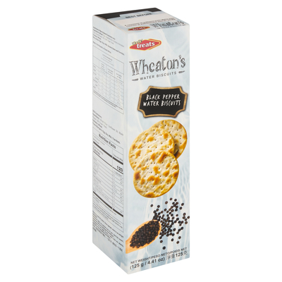 Tasty Treats Wheaton's Black Pepper Water Biscuits 125g | PnP