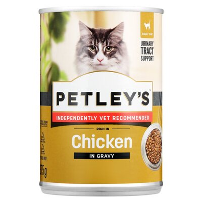 Petley's Chicken In Gravy Adult Cat Food Tin 375g | PnP