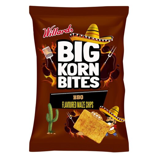 Willards Big Corn Bites Barbeque Chips 50g | PnP