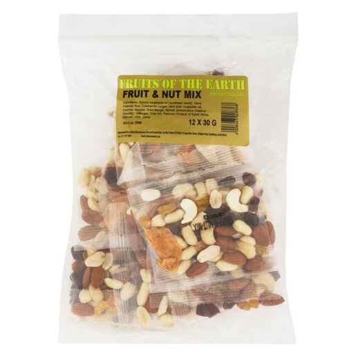 Fruits Of The Earth Multipack Fruit & Nut Mix 12 x 30g | PnP