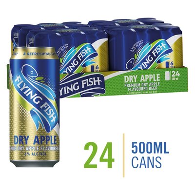 Flying Fish Dry Apple Can 24 x 500ml | PnP