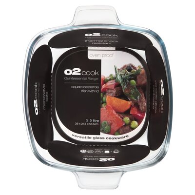 O2 Cook Square Glass Casserole 2.5L | Smart Price Specials | PnP Home
