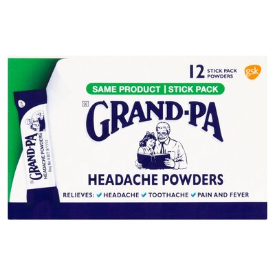 Grand-pa Headache Powder Regular Stick Pack 12s | PnP