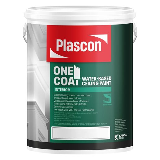 Plascon White One Coat Ceiling Brilliant Paint 5L | PnP
