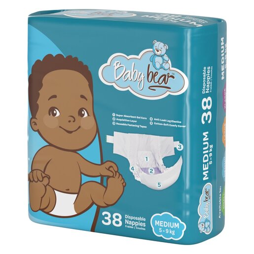 BABY BEAR DIAPERS MEDIUM 38EA | PnP