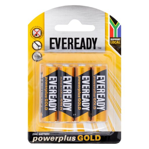 Eveready Power Plus Gold Zinc Batteries AA 8 Pack | Smart Price ...