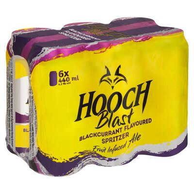 Hooch Blast Blackcurrant Flavoured Spritzer 6 x 440ml | PnP
