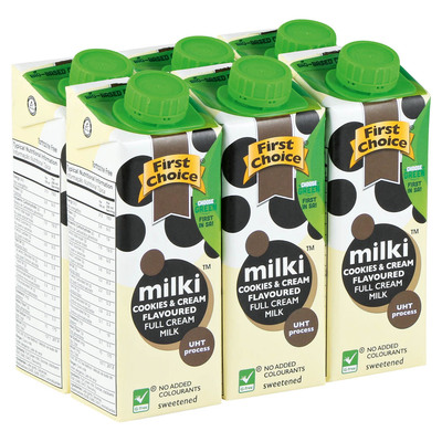 First Choice Cookies & Cream Flavoured Milk 6 x 250ml | PnP