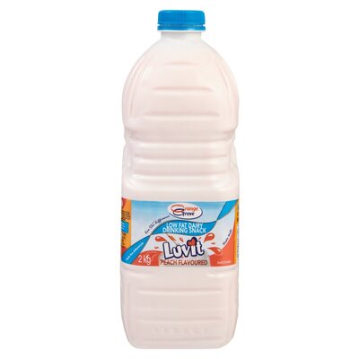 Orange Grove Low Fat Dairy Peach Flavoured Dairy Drinking Snack Yoghurt ...