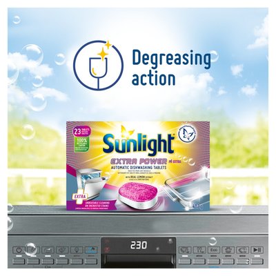 Sunlight Expert Extra Power Auto Dishwashing Tablets 23 Pack | PnP