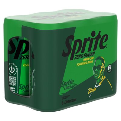 Sprite Zero Can x 6 300ml | PnP