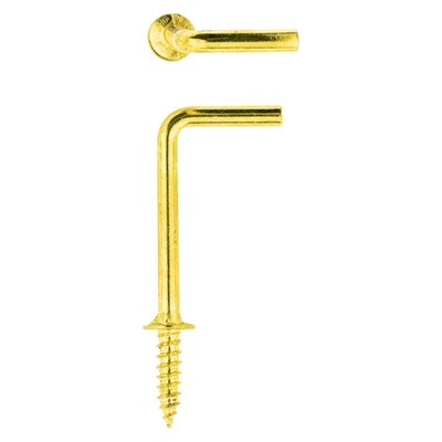 Eureka Cup Brass Plated Square Hook 32mm 10 Pack | Smart Price Specials ...