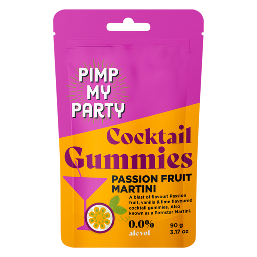 Pimp My Party Passion Fruit Martini Flavoured Cocktail Gummies 90g | PnP