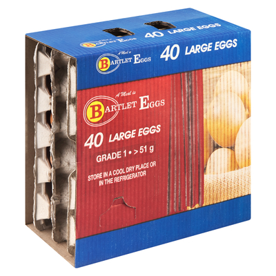 Bartlet Large Eggs 40 Pack | PnP