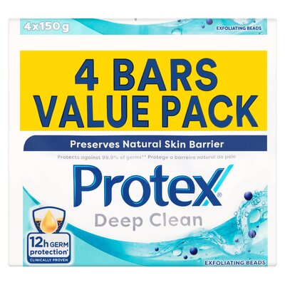 Protex Deep Clean AntiGerm Bar Soap 4 x 150g | PnP