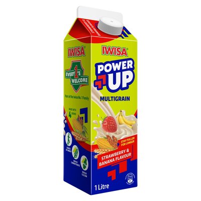 Iwisa Power Up Multigrain Banana & Strawberry Flavoured Mague 1L | PnP