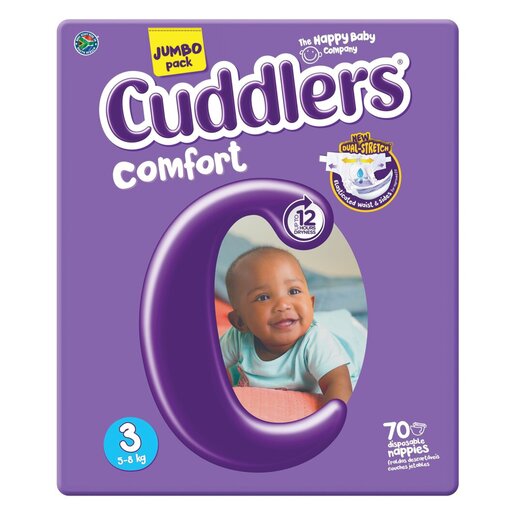 Cuddlers Comfort Diapers Size 3 70 Pack | PnP