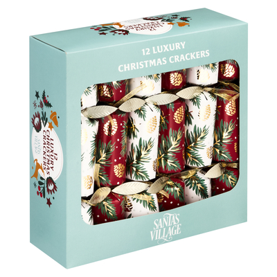 Santa's Village Assorted Luxury Christmas Crackers 12 Pack | PnP