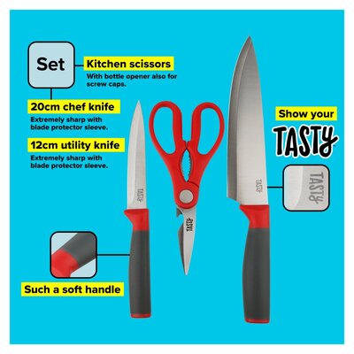 Tasty 3 Piece Knife Set | PnP