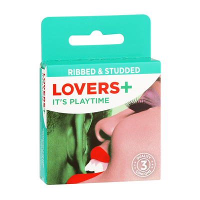 Lovers Plus Ribb & Studded Condoms 3 Pack | PnP