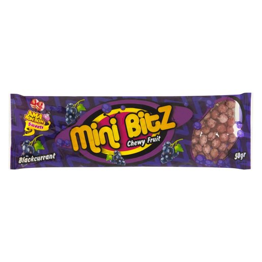 Ama Bombom Mini Bitz Blackcurrant Flavour Chewy Fruit Sweets 50g | PnP