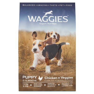 Waggies Dog Food Adult Chicken n Veggies Flavour 8kg | PnP