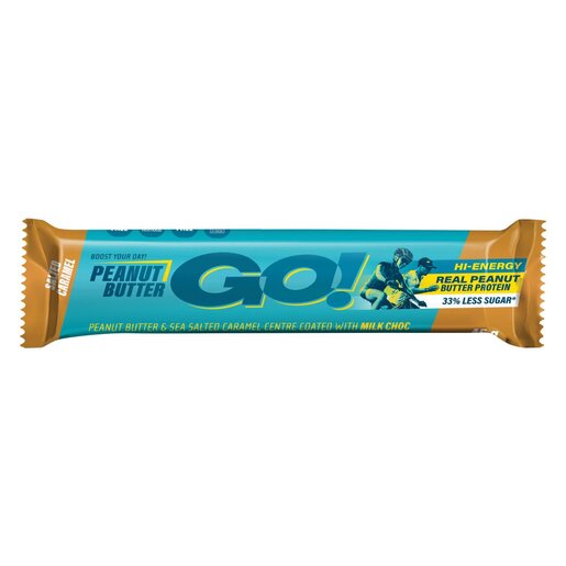 Peanut Butter Go Seasalt & Caramel Choc Bar 50g | PnP