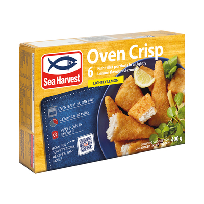 Sea Harvest Oven Crisp Lightly Lemon Fish Fillets 400g | PnP