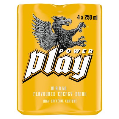 Power Play Energy Drink Mango 4 x 250ml | PnP