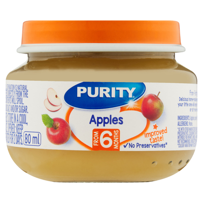 Purity Jar Apples 80ml from 6 Months | PnP
