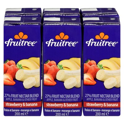 Fruitree Nectar Juice Strawberry & Banana 200ml x 6 | PnP
