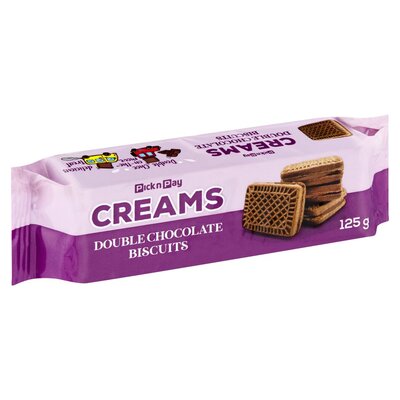 PnP Double Chocolate Flavoured Biscuit Creams 125g | Smart Price ...