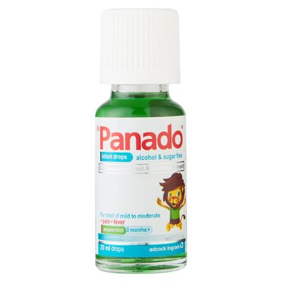 Panado Peppermint Flavour Infant Pain & Fever Drops 20ml | PnP