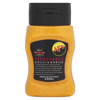 AJ's Pora's Chilli & Garlic Prego Sauce 250ml | PnP