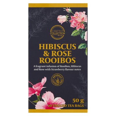 Crafted Collection Hibiscus & Rose Rooibos Teabags 20 Pack | Smart ...