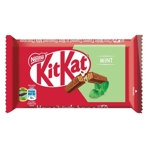 Nestle KitKat Mint 4 Finger Milk Chocolate Bar 41.5g | Smart Price ...