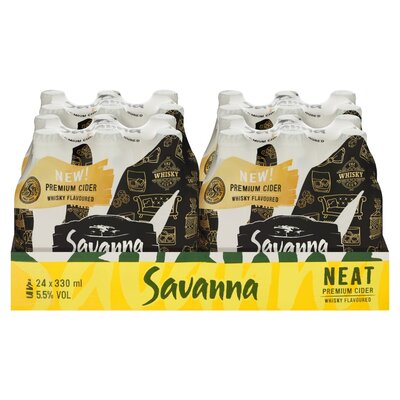 Savanna Neat Premium Cider Bottle 24 x 330ml | PnP