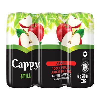 Cappy Still Apple 100% Fruit Juice Blend 6 x 330ml | Smart Price ...