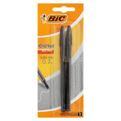 Bic Cristal Ultra Fine Ball Pen 2Up Black | PnP